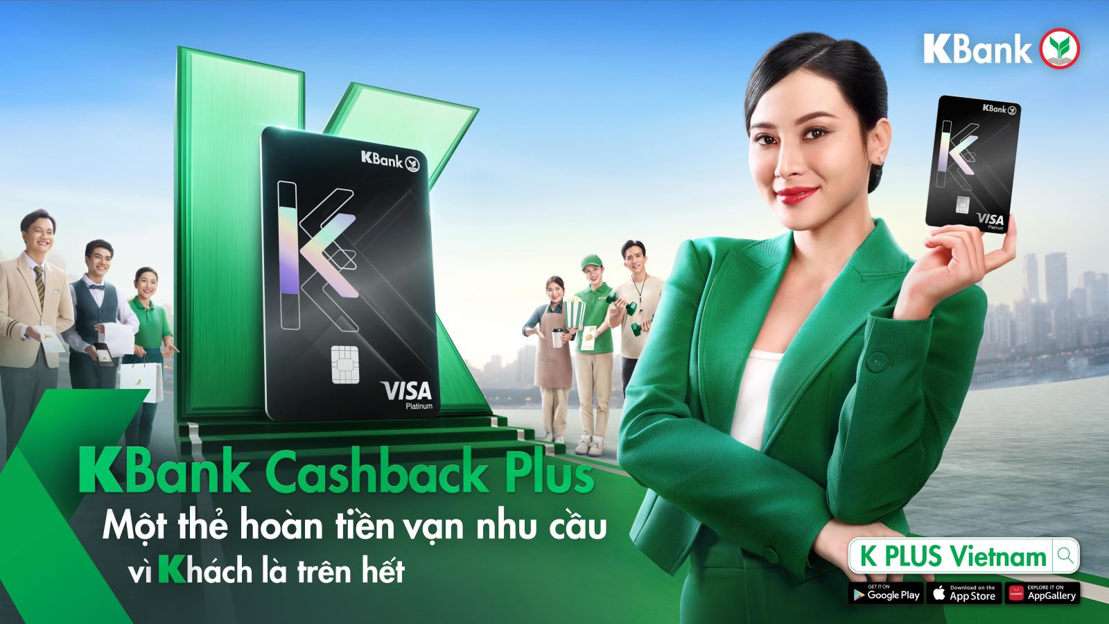 Ra mắt thẻ tín dụng Kbank Cashback Plus hoàn tiền tự động mọi nhu cầu | baotintuc.vn